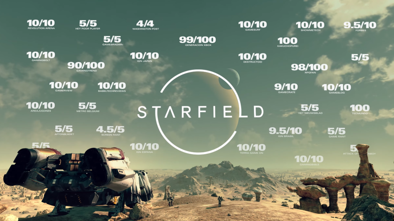 Starfield receives praise with a Metascore of 84 and gets a trailer ...