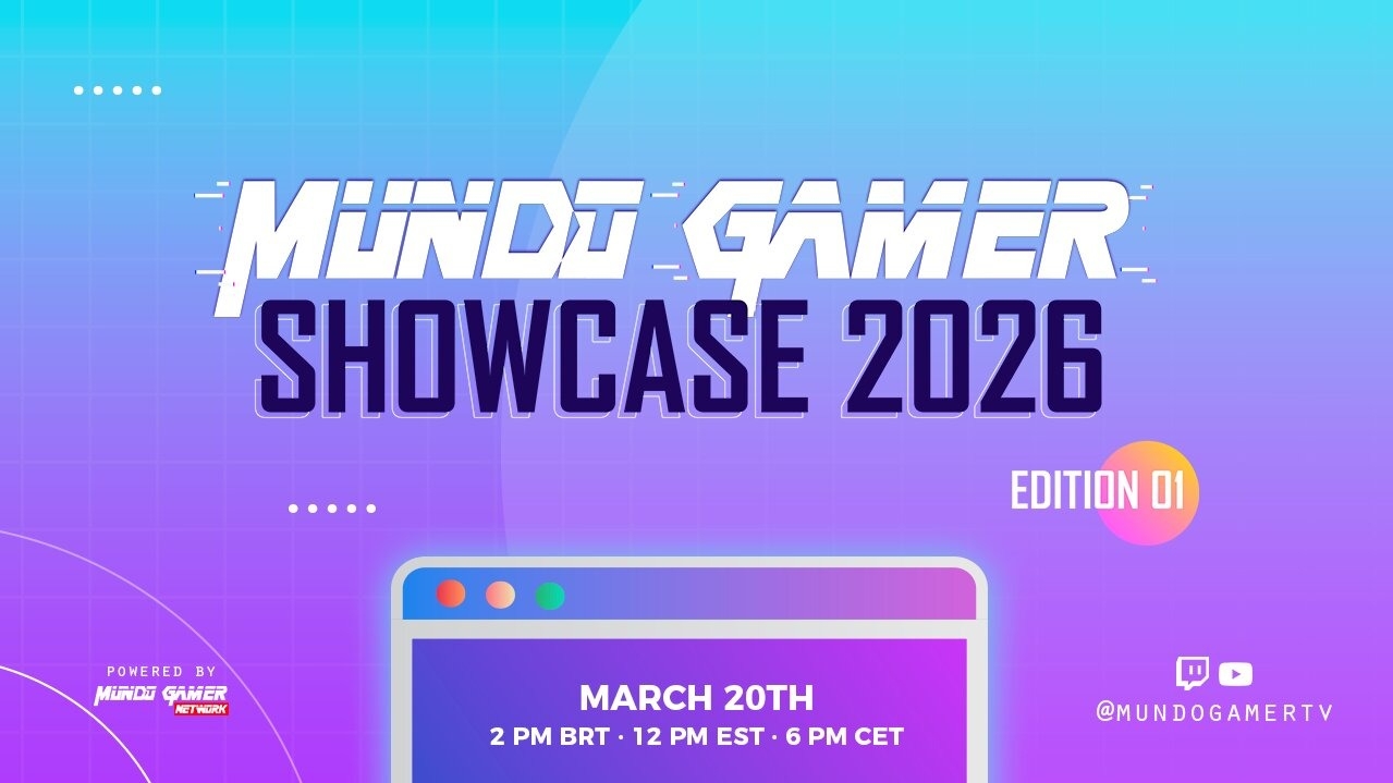 Mundo Gamer Showcase 2026 revela line-up oficial | Mundo Gamer Community
